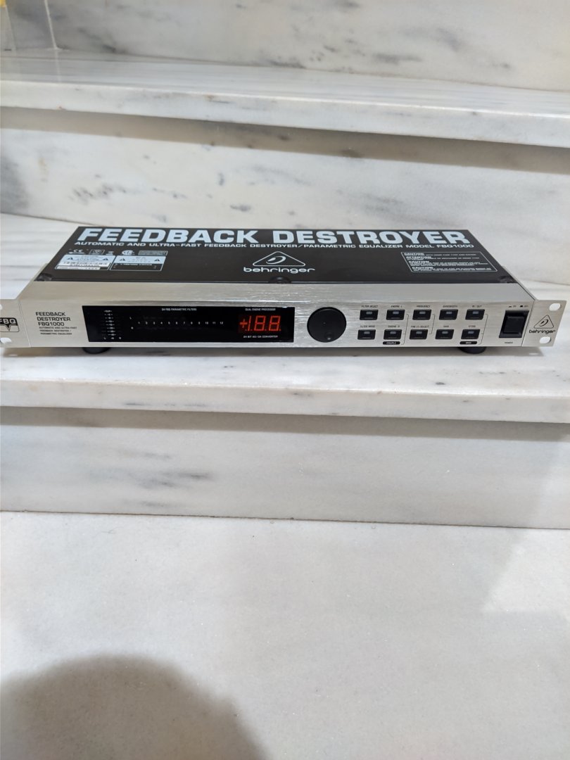 behringer fbq 1000 feedback destroyer/parametric eq | AVsite