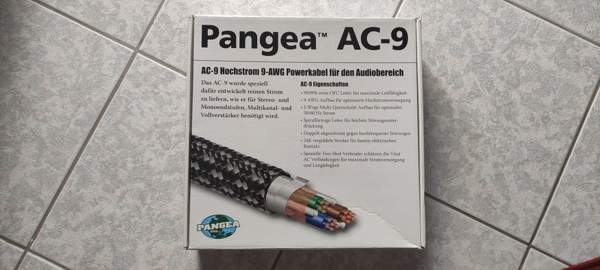 Pangea AC9 Power Cable 1.5m | AVsite